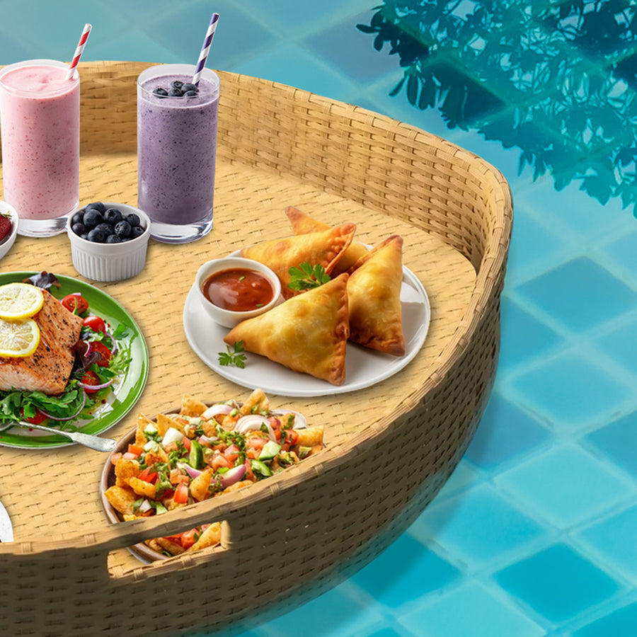 Luxury Floating Tray For Swimming Pool - Honey (Boat Shape ...