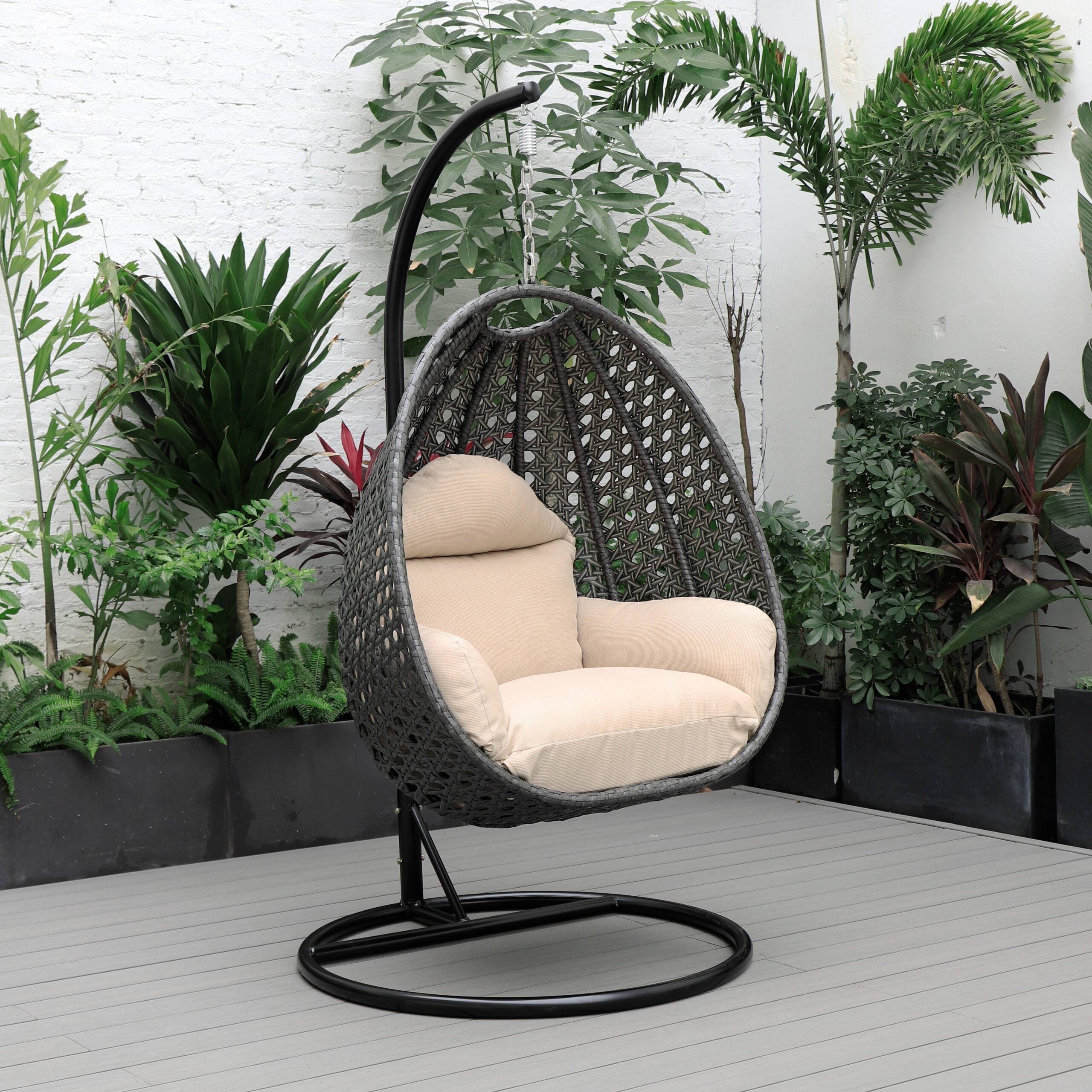 Dreamline Single Seater Hanging Swing With Stand For Balcony , Garden ...