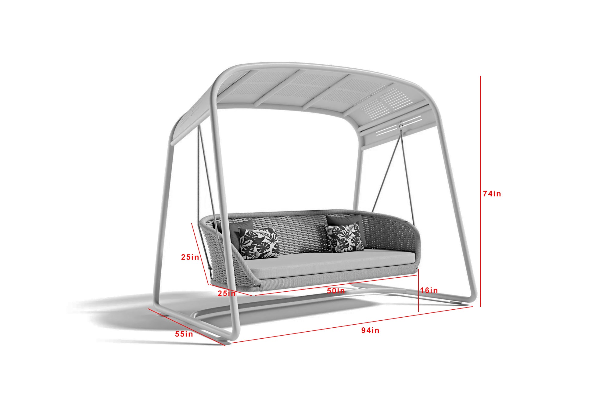 Dreamline Outdoor Furniture Double Seater Hanging Swing With Stand For ...