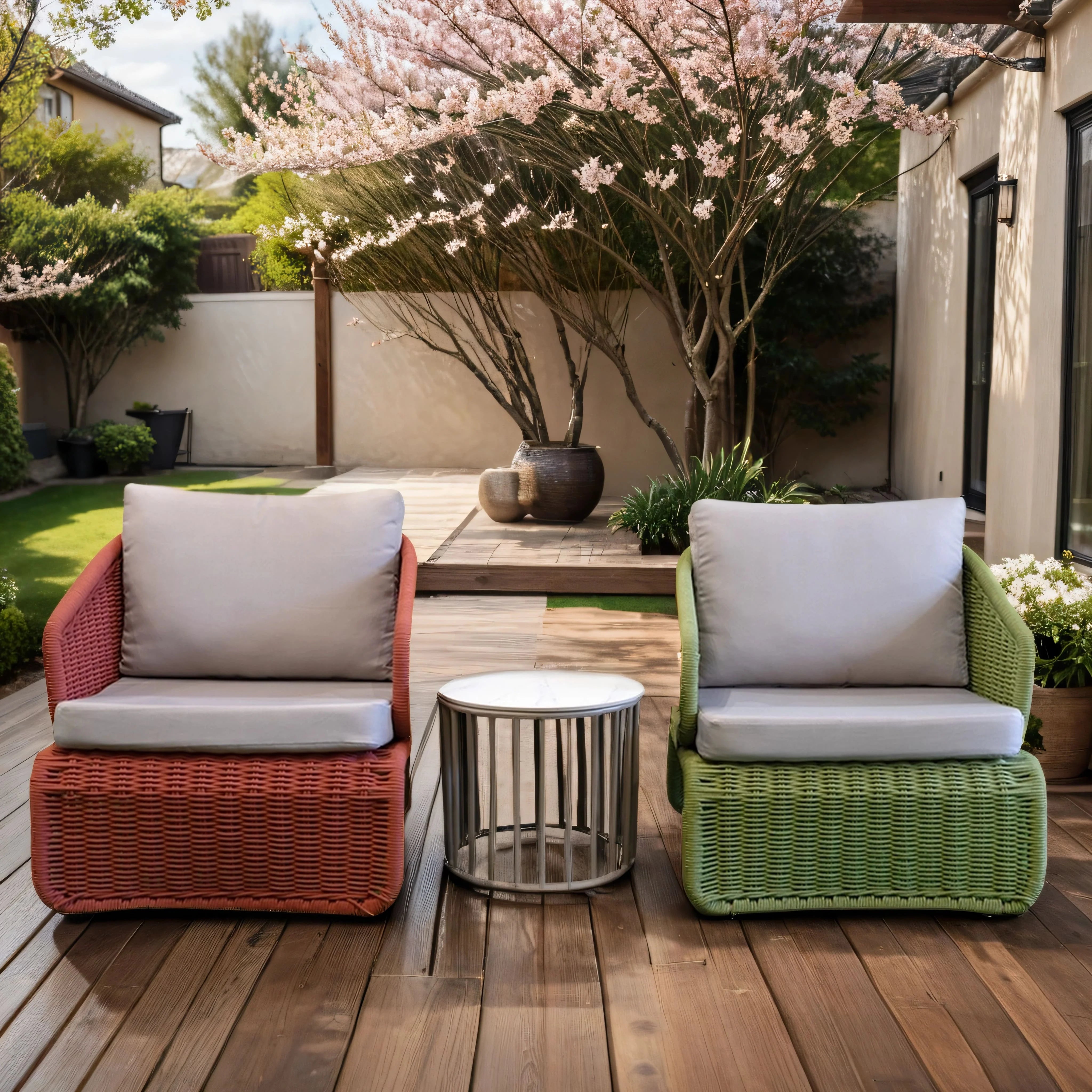 Dreamline Outdoor Furniture Garden Patio Seating Set 1+2 2 Chairs and ...