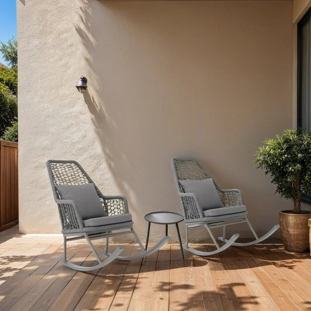 Dreamline Outdoor Furniture Garden Patio Seating Set 1+2 2 Chairs and ...