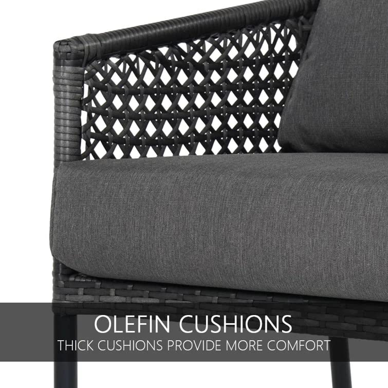 Dreamline Outdoor Furniture Garden Patio Seating Set 1+2 2 Chairs and ...