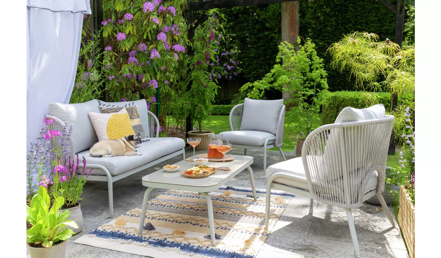 Dremline Outdoor Sofa Set 2 Seater , 2 Single seater and 1 Center Table ...