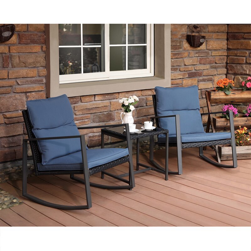 Dreamline Outdoor Furniture Garden Patio Seating Set 1+2 2 Chairs and ...